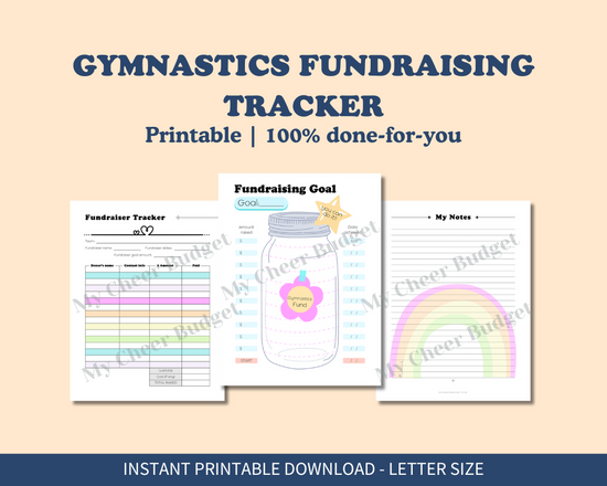 Gymnastics Fundraising Tracker | Digital Download – My Cheer Budget